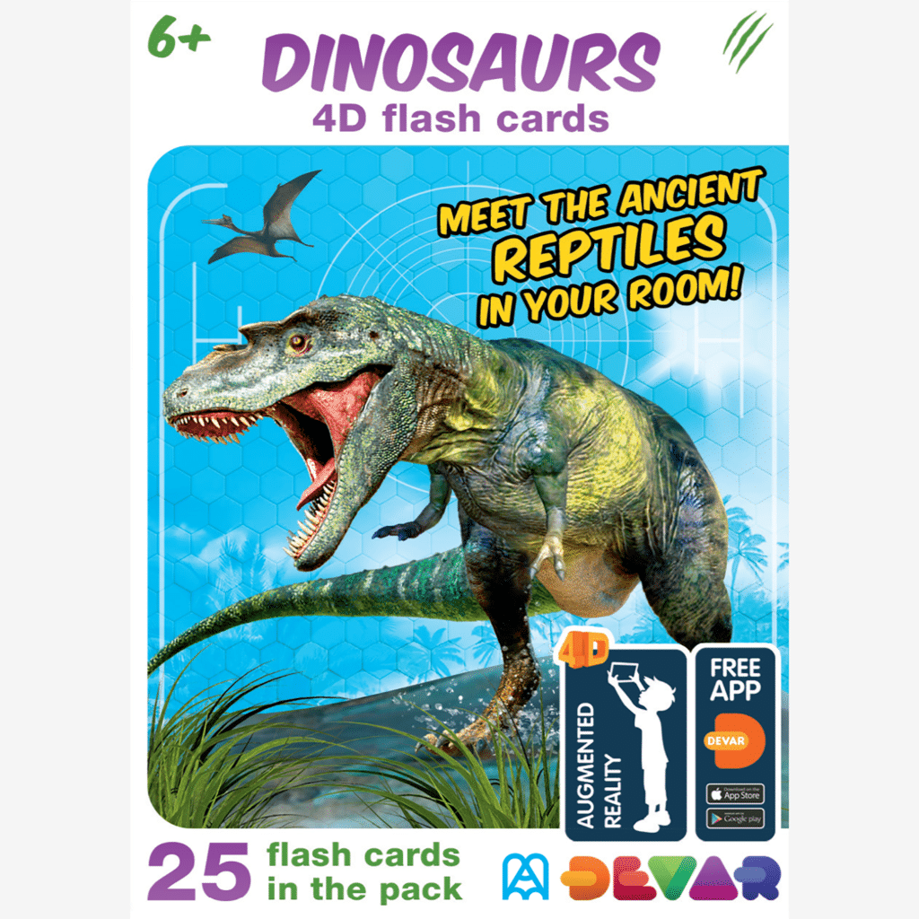 Flash Card - 4D Encyclopedia Of Dinosaurs - Aras Ilmu